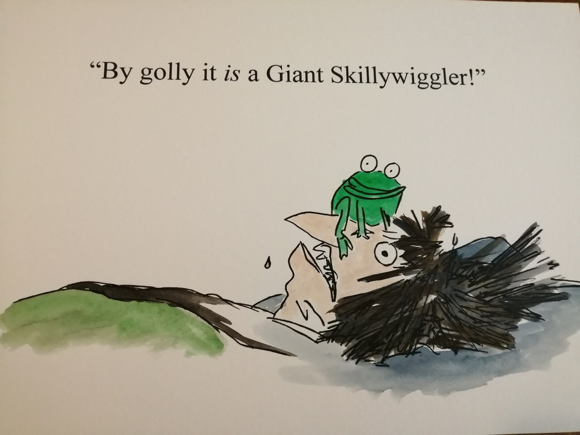 Hand Painted the Twits Quote and Watercolour Painting Roald | Etsy