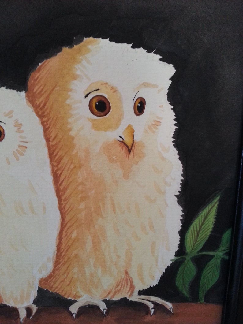 Owl Babies Mark Waddell Watercolour Painting Illustration Drawing Baby ...