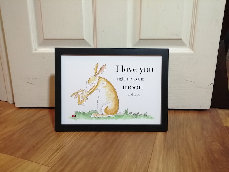 Hand Painted Guess How Much I Love You Rabbits Sam Mcbratney Anita ...