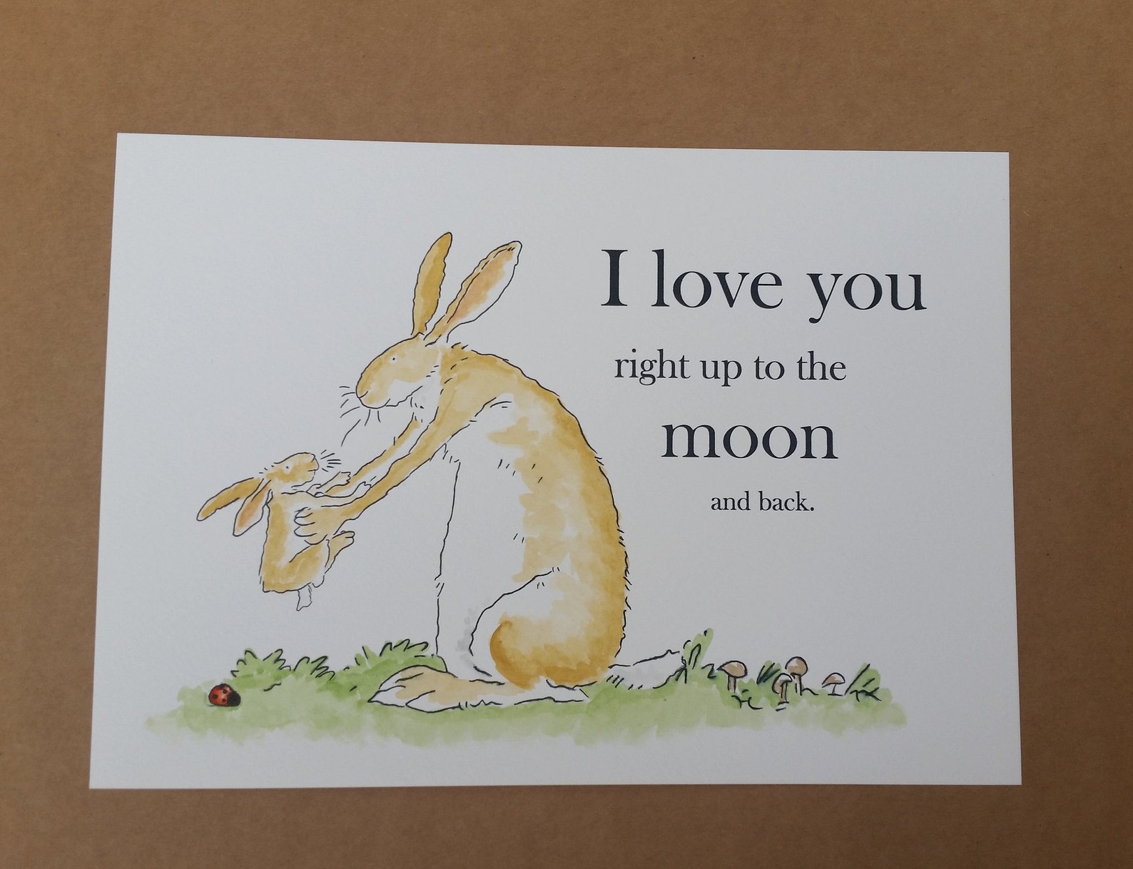 Hand Painted Guess How Much I Love You Rabbits Sam Mcbratney Anita ...