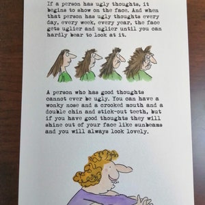 The Twits Quote and Watercolour Painting Roald Dahl Quentin Blake Hand ...