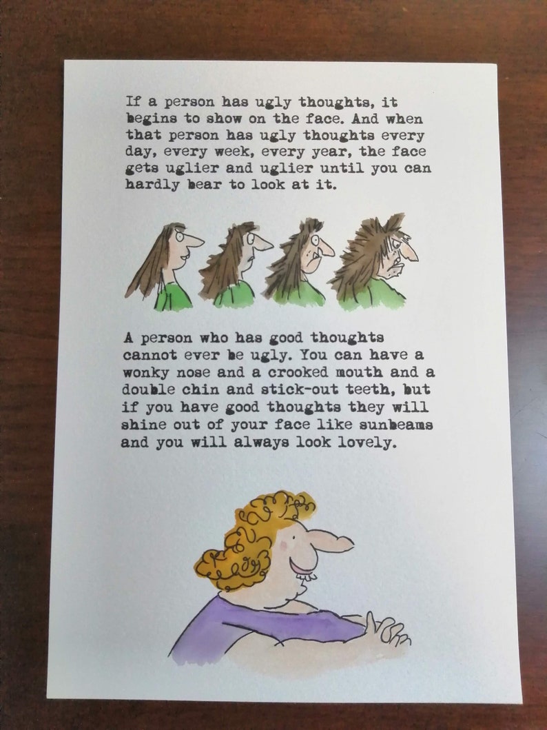 The Twits Quote and Watercolour Painting Roald Dahl Quentin - Etsy UK