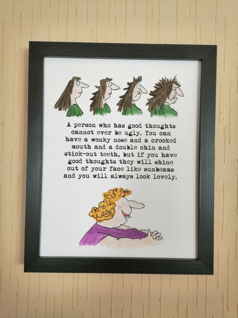 The Twits Quote and Watercolour Painting Roald Dahl Quentin - Etsy UK