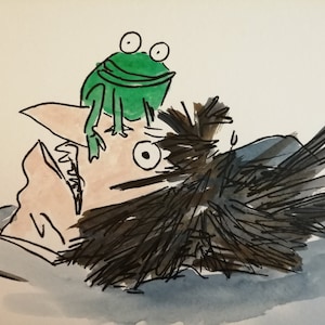 Hand Painted the Twits Quote and Watercolour Painting Roald Dahl ...