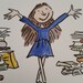 Hand Painted Matilda Quote and Watercolour Painting Roald Quentin Blake ...