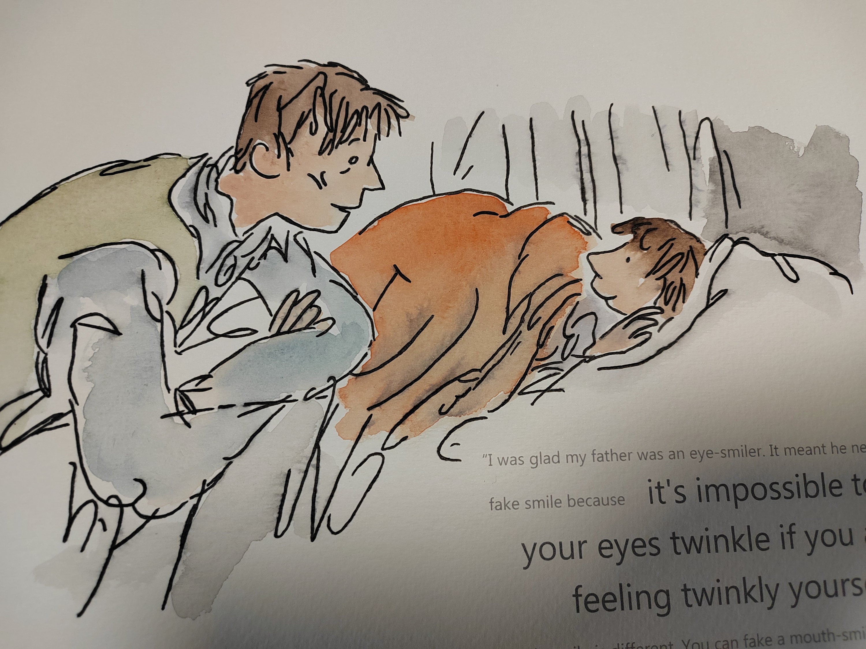 Hand Painted Danny Champion of the World Quote and Watercolour Painting ...