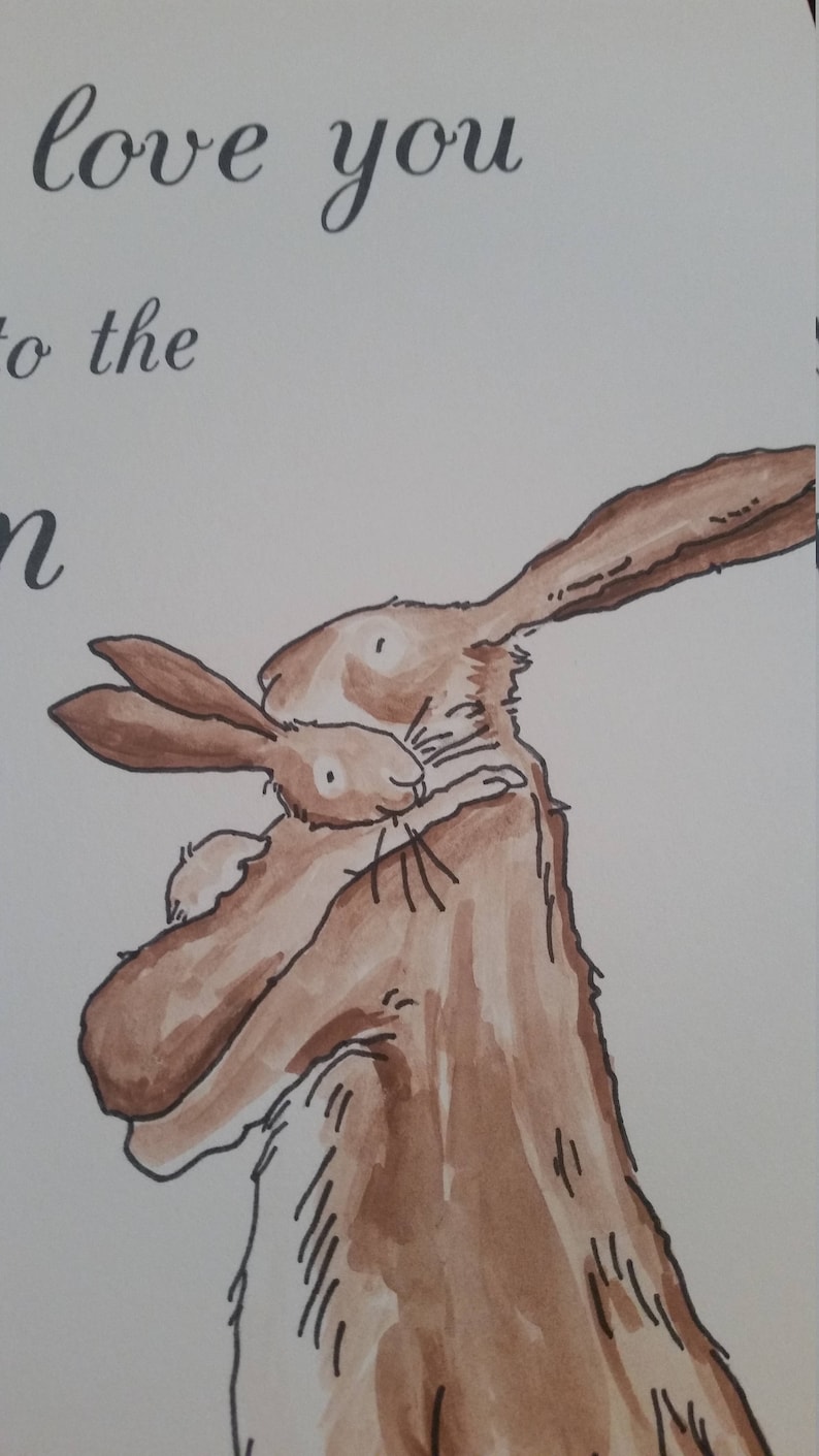 A4 Guess How Much I Love You Rabbit Cuddle Sam Mcbratney Anita Jeram ...
