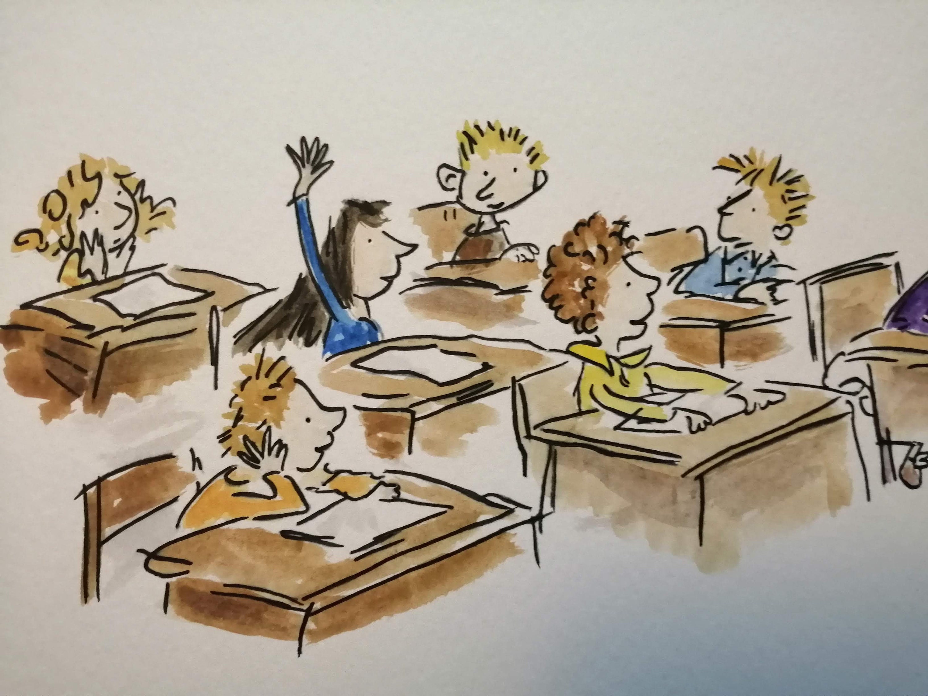 Matilda Quote and Watercolour Painting Roald Dahl Quentin - Etsy UK