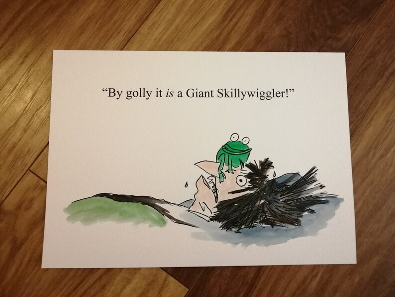 Hand Painted the Twits Quote and Watercolour Painting Roald | Etsy