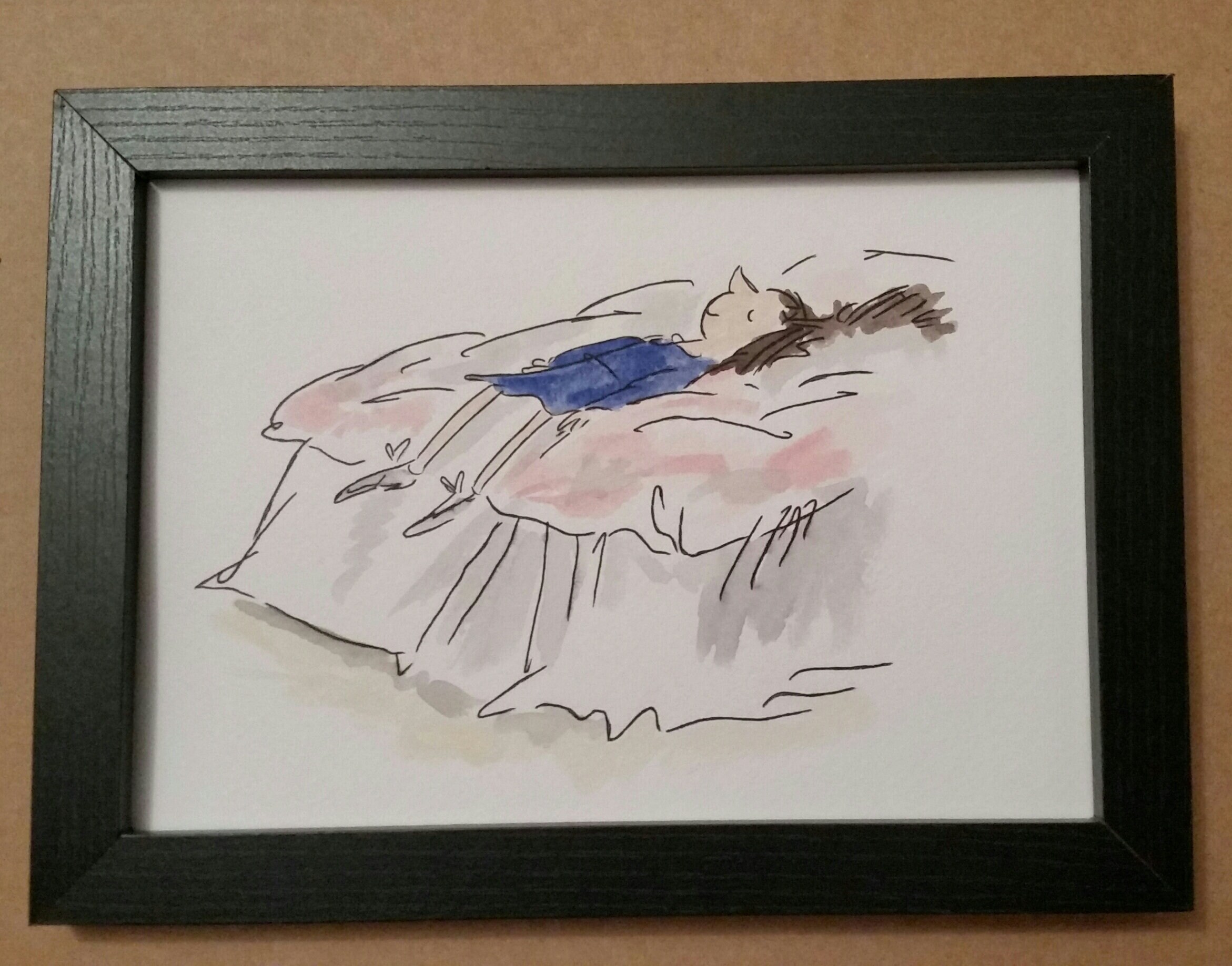 Matilda Watercolour Painting Roald Dahl Quentin Blake Hand Painted ...