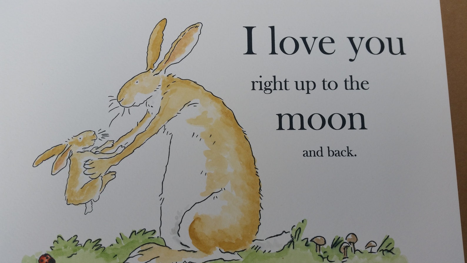 Hand Painted Guess How Much I Love You Rabbits Sam Mcbratney Anita ...