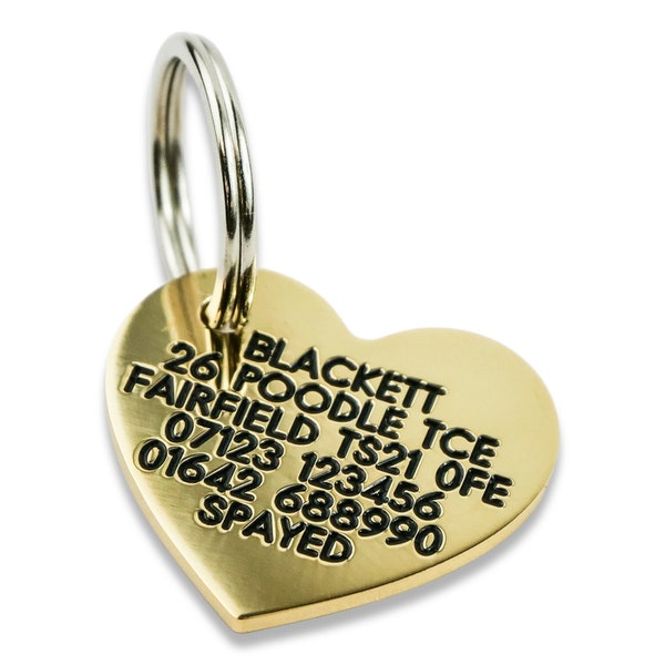 Heart Dog Tag - Etsy