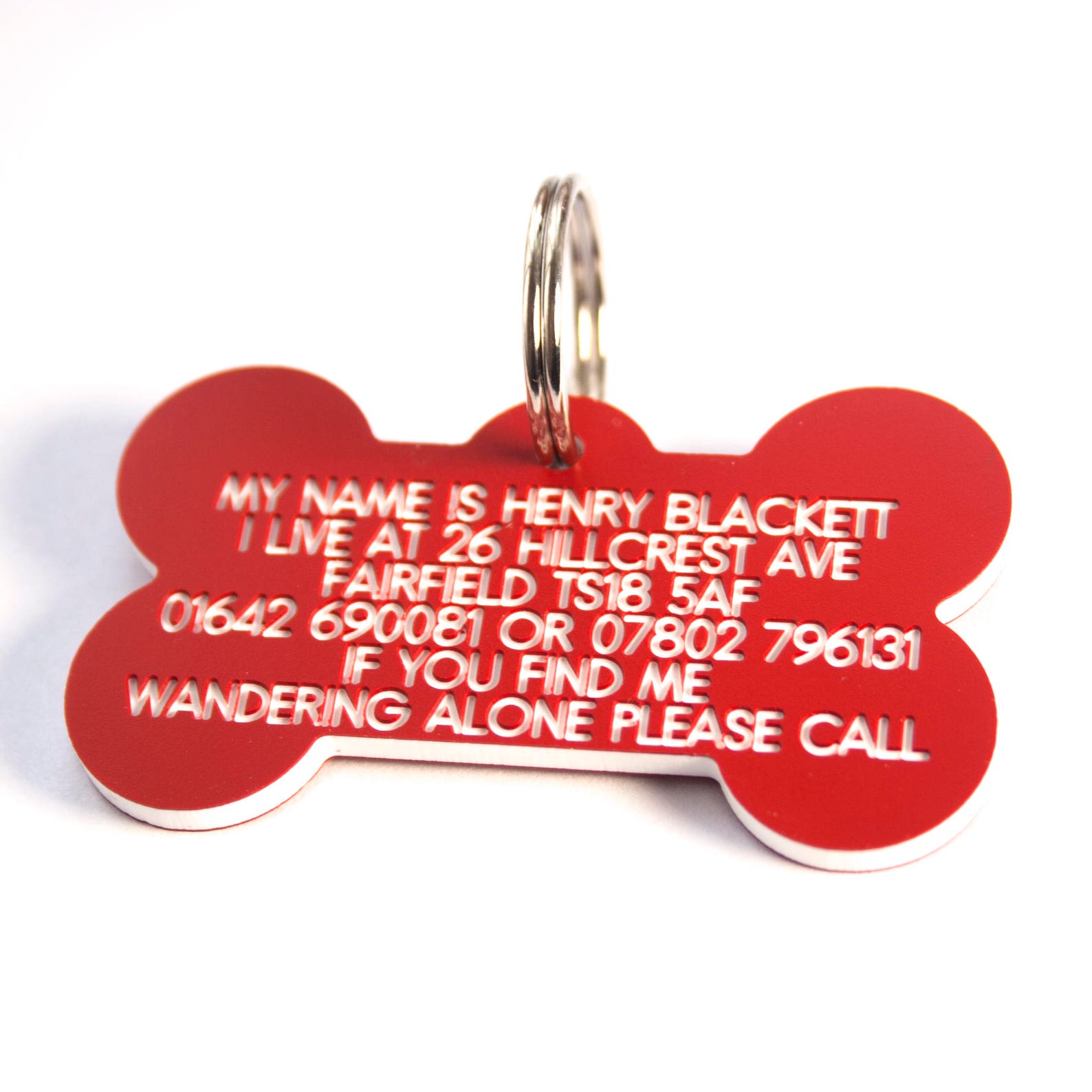 Deeply Engraved 3mm Thick Plastic Dog Tag 58x33mm Bone - Etsy