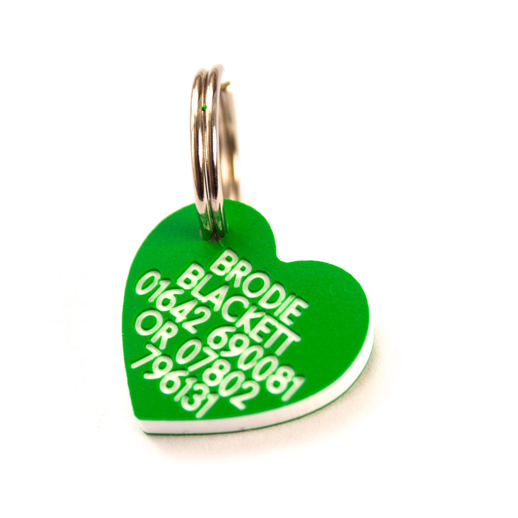 Deeply Engraved 3mm Thick Plastic Dog Tag 22x21mm Heart - Etsy