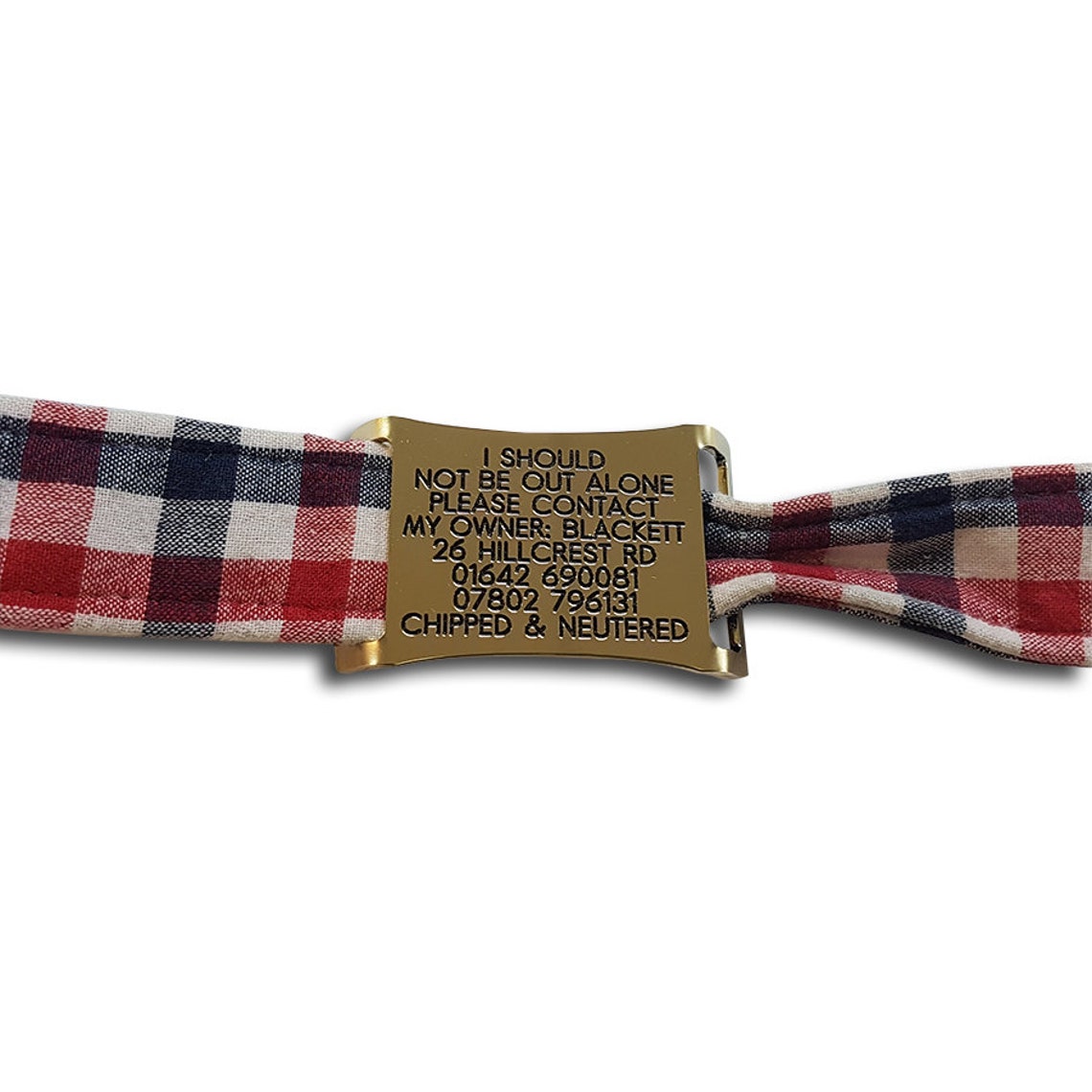 Easy fit agility dog tag solid brass with deep engraving | Etsy