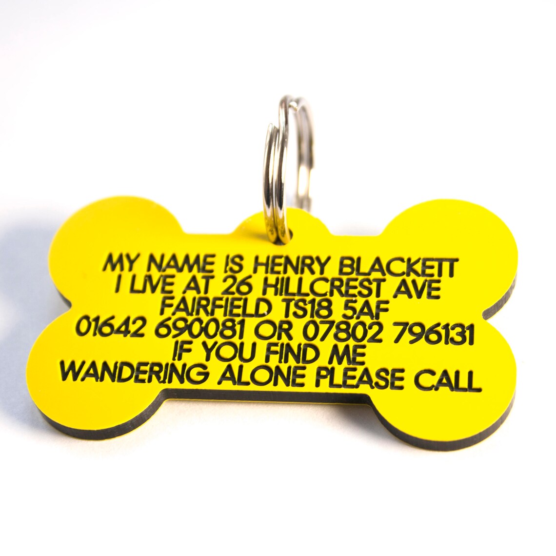 Deeply Engraved 3mm Thick Plastic Dog Tag 58x33mm Bone - Etsy