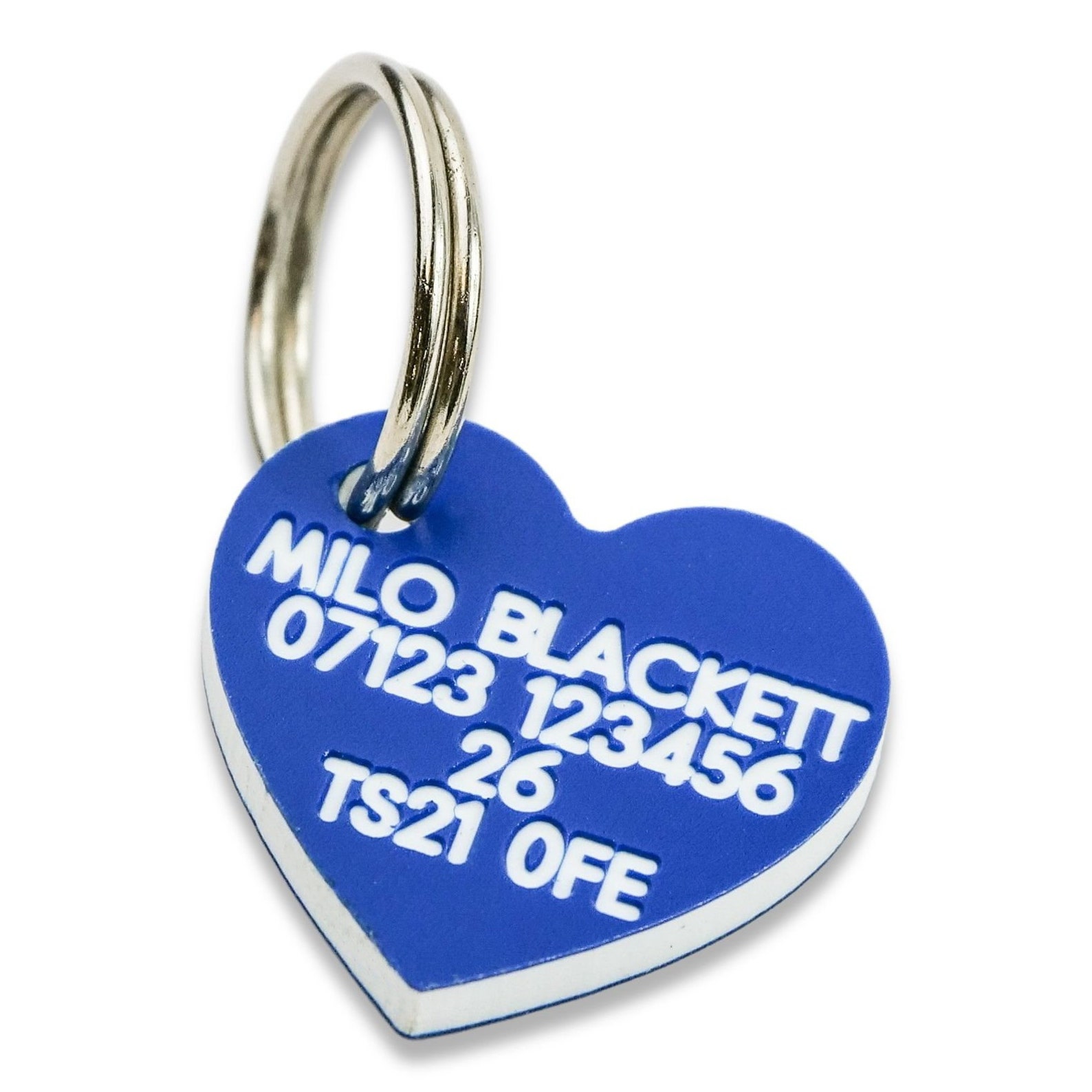 Deeply Engraved 3mm Thick Plastic Dog Tag, 22x21mm Heart - Etsy