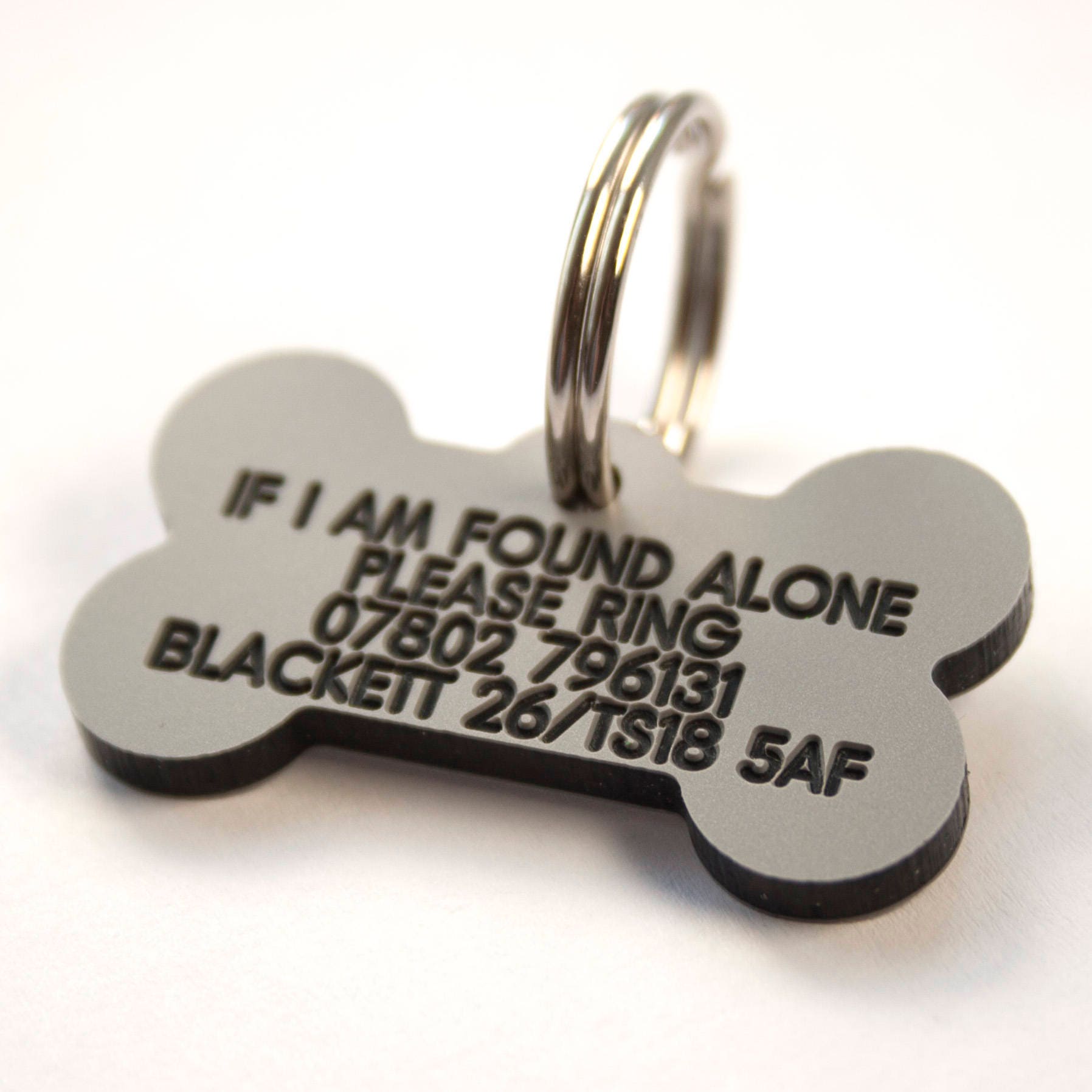 Deeply Engraved 3mm Thick Plastic Dog Tag 39x22mm Bone - Etsy
