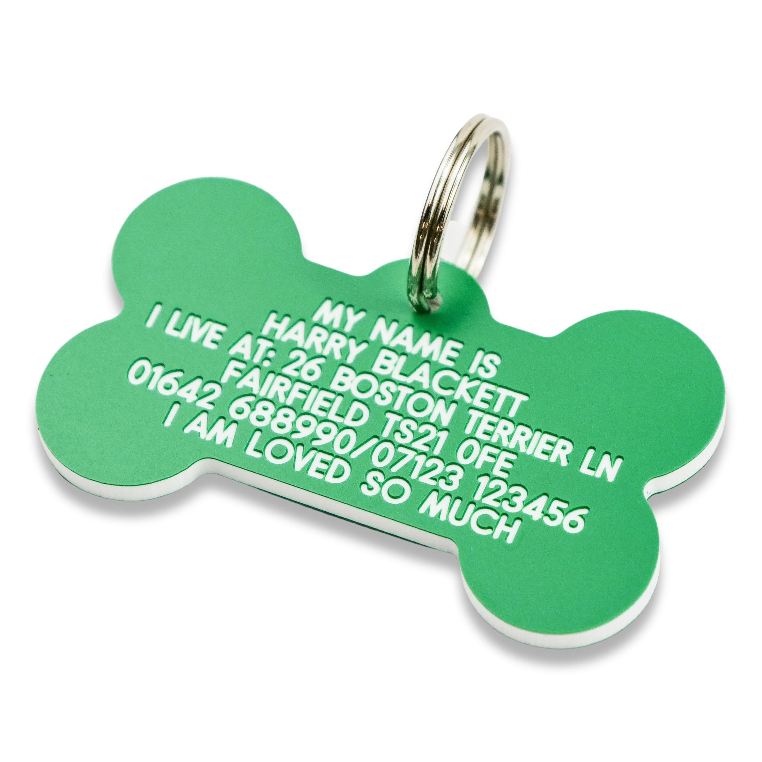 Deeply Engraved 3mm Thick Plastic Dog Tag, 58x33mm Bone - Etsy