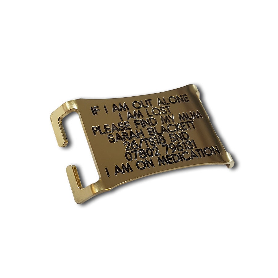 Easy Fit Agility Dog Tag Solid Brass With Deep Engraving - Etsy UK