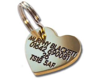 Heart Dog Tag | Etsy