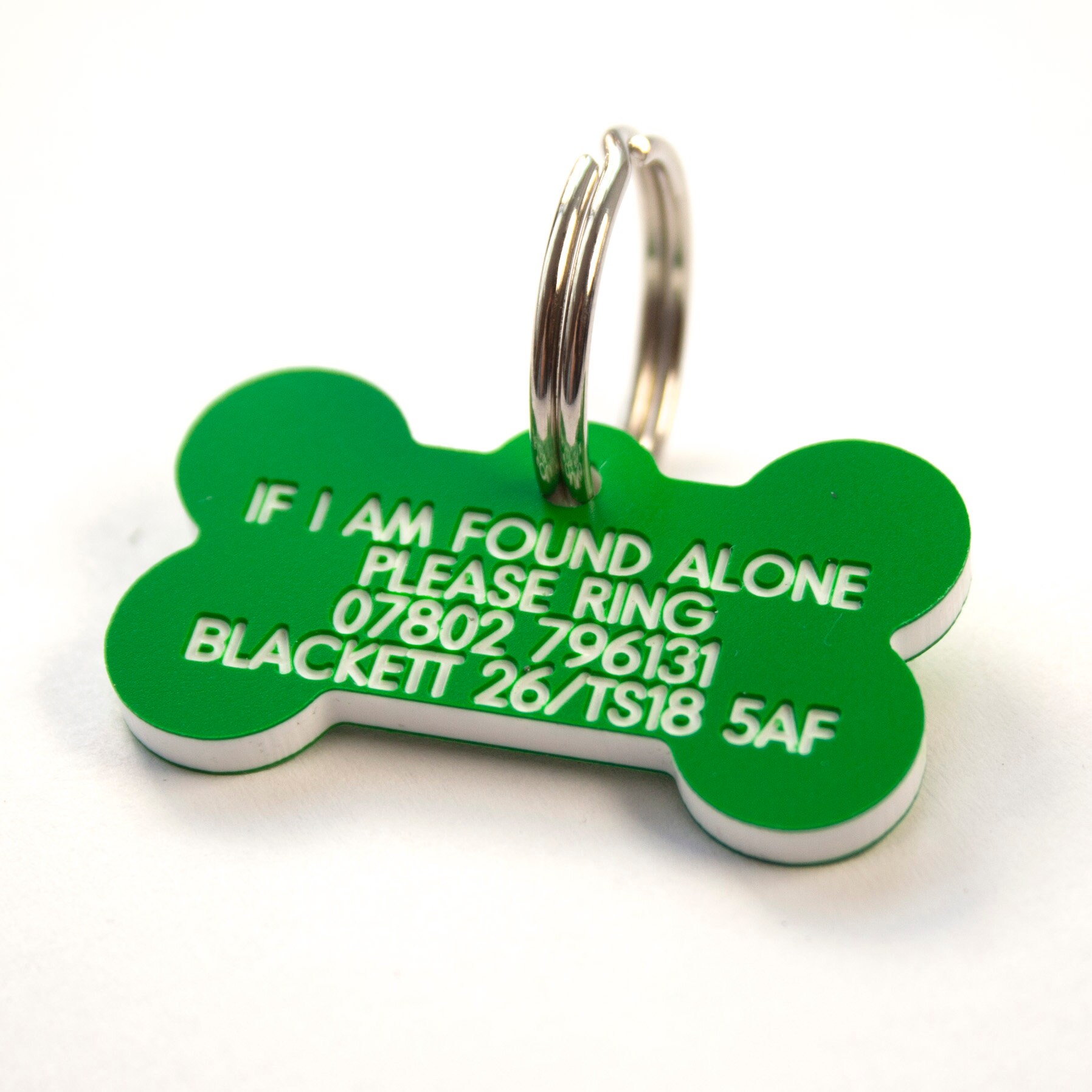 Deeply Engraved 3mm Thick Plastic Dog Tag 39x22mm Bone - Etsy