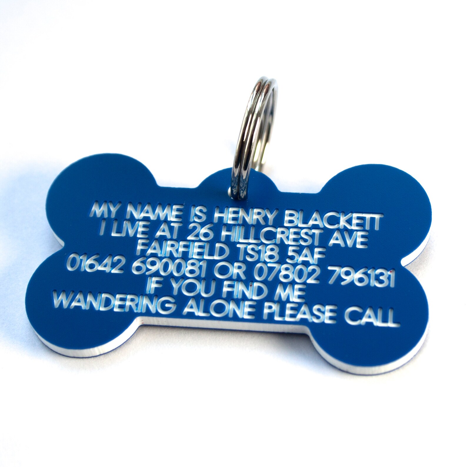 Deeply Engraved 3mm Thick Plastic Dog Tag 58x33mm Bone - Etsy