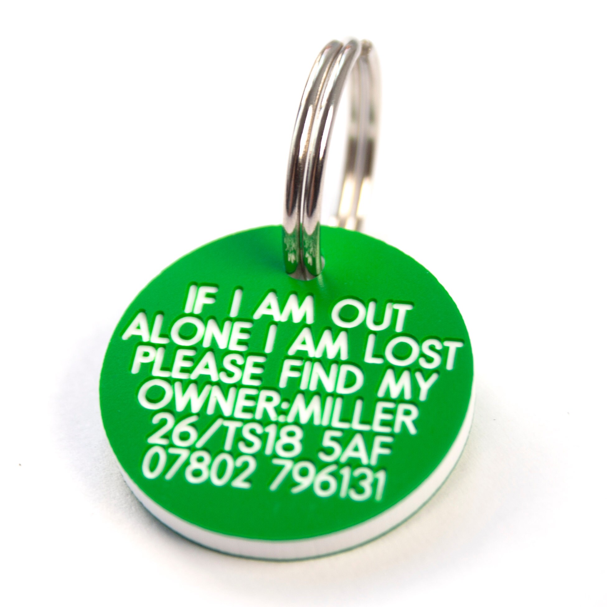 Deeply Engraved 3mm Thick Plastic Dog Tag 27mm Round - Etsy