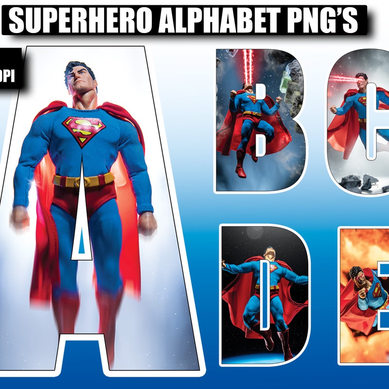 Superhero Letters - Etsy