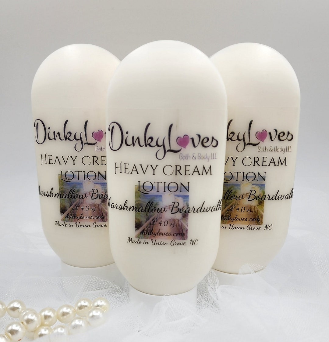 MARSHMALLOW BOARDWALK Heavy Cream Lotion / Handmade Lotion / Creamy ...