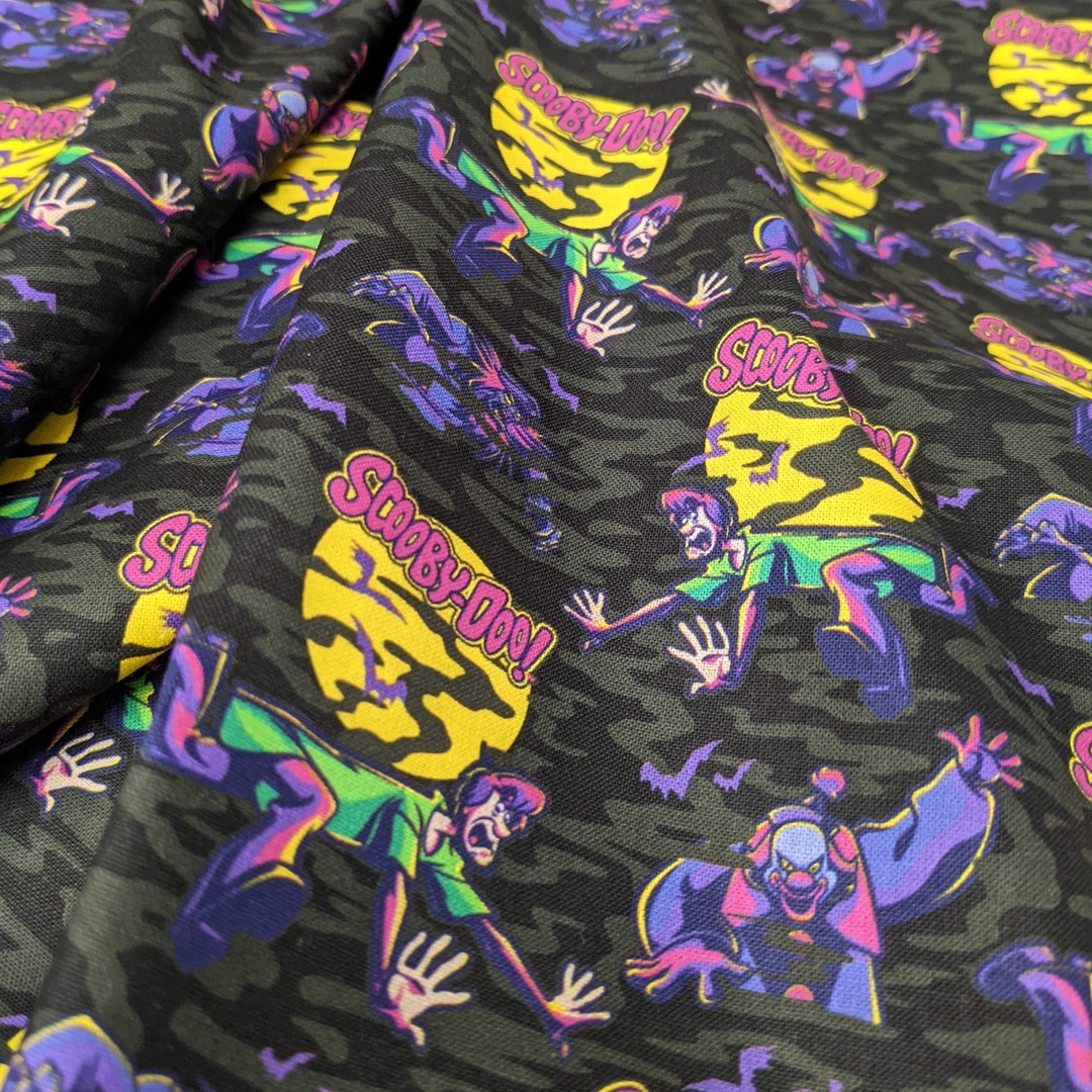 100% Cotton - Licenced Fabric Prints - Scooby Doo - Mystery Crew ...