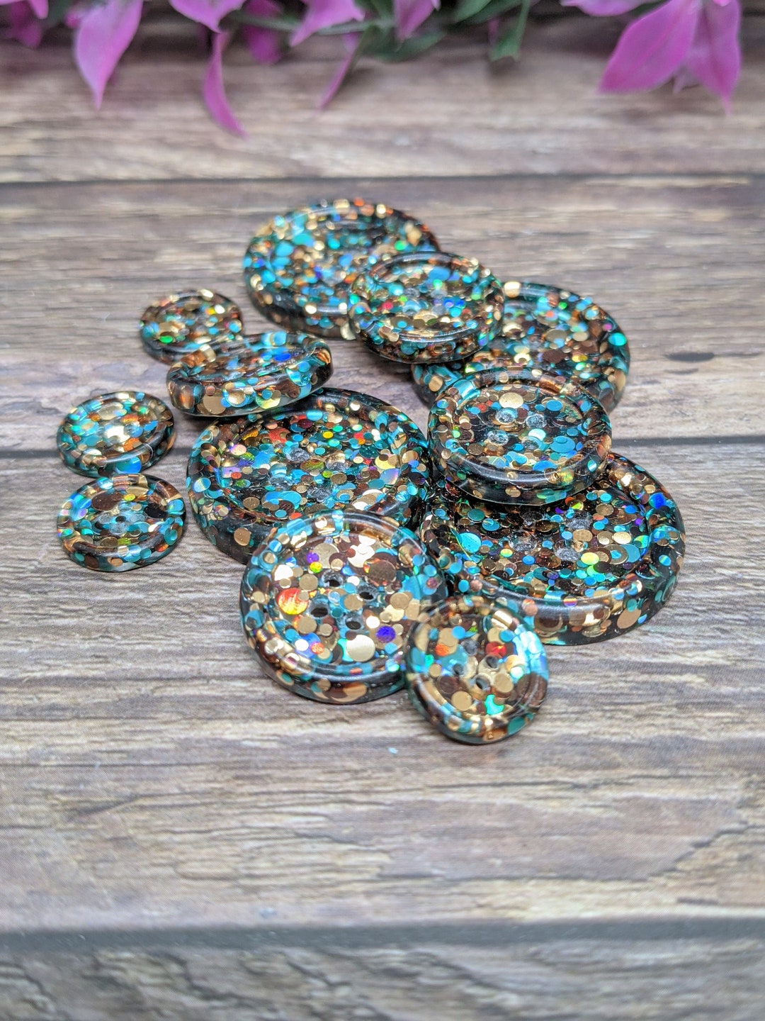 Specialty Handmade Resin Buttons 30mm 22mm 16mm Carded - Etsy