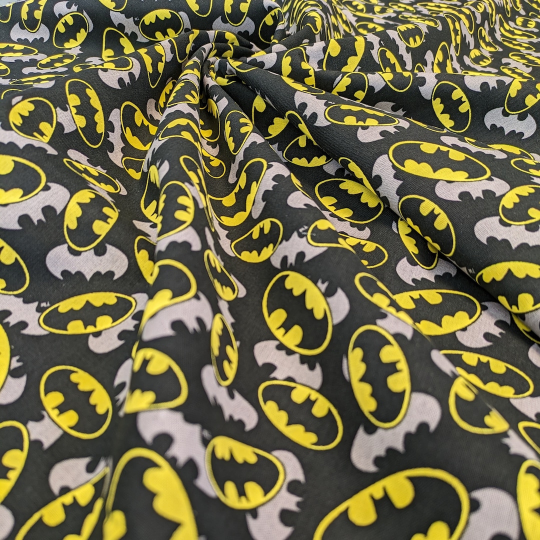 100% Cotton - Licenced Fabric Prints - Batman - DC Comics - Superhero ...