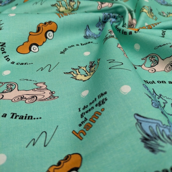 Green Eggs and Ham Fabric - Etsy