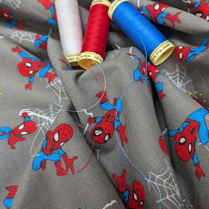 Spiderman Fabric - Etsy