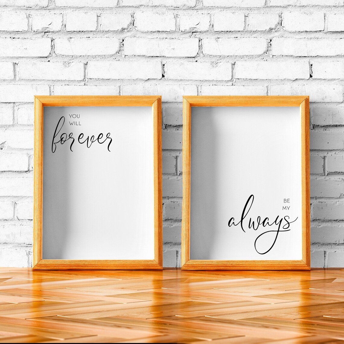 You Will Forever Be My Always Printable Wall Art Poster Set of | Etsy