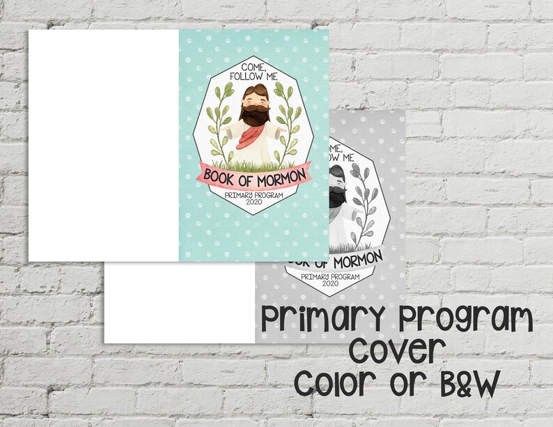 2020 LDS Primary Come Follow Me Book Of Mormon Theme Big | Etsy