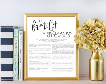 LDS Family Proclamation to the World Printable File Digital | Etsy
