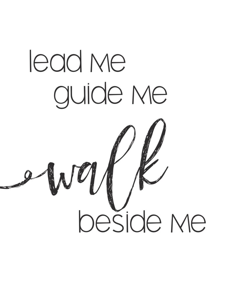 Lead Me Guide Me Digital Print Printable File Digital Print | Etsy
