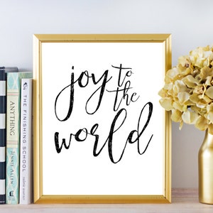Joy to the World Digital Print Printable File Digital Print - Etsy