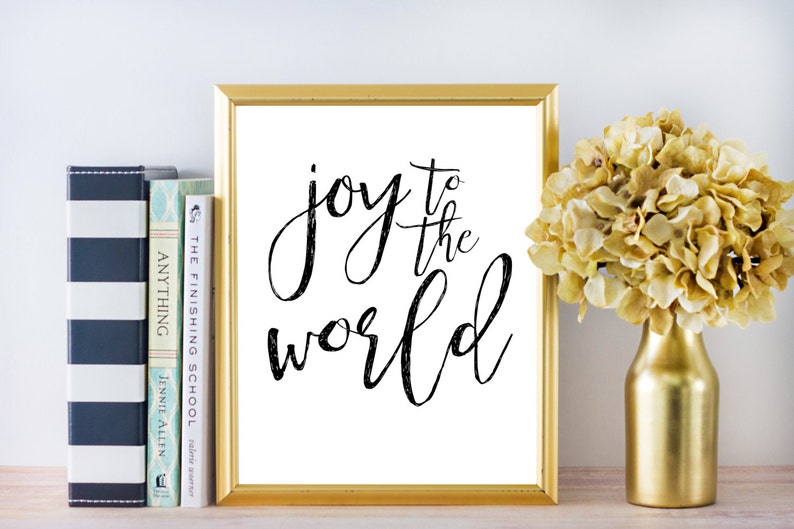 Joy to the World Digital Print Printable File Digital Print - Etsy