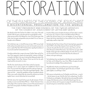 Modern Restoration Bicentennial Proclamation LDS Printable, Digital ...
