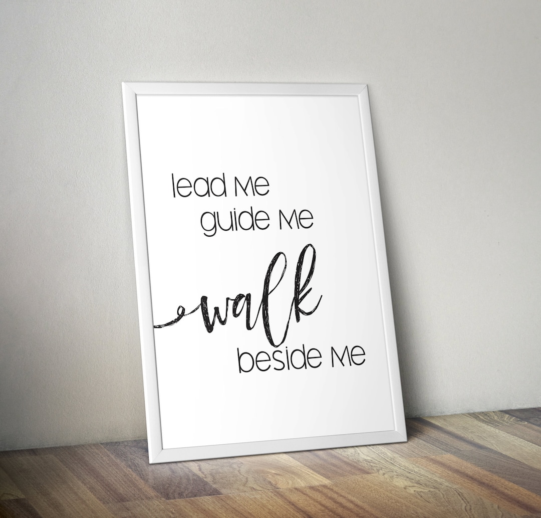 Lead Me Guide Me Digital Print, Printable File, Digital Print File ...