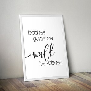 Lead Me Guide Me Digital Print, Printable File, Digital Print File ...