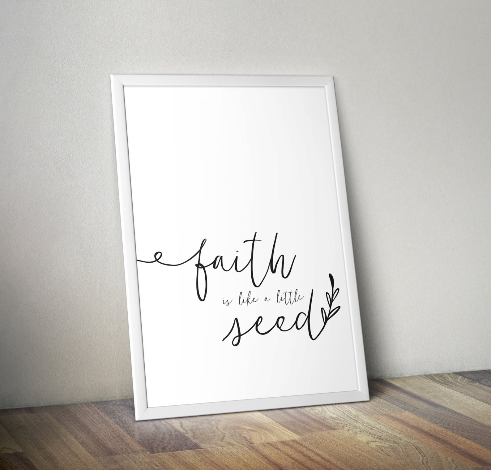 Faith is Like A Little Seed Digital Print Printable File - Etsy