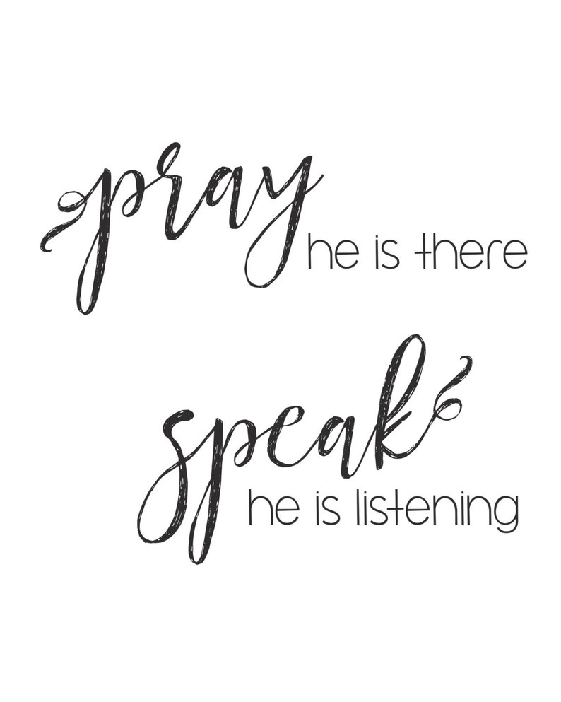 Pray He is There Digital Print Printable File Digital Print | Etsy