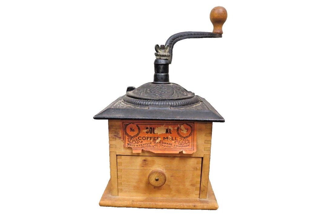 Vintage Colonial Coffee Mill Grinder #1707 Wrightsville Hardware ...