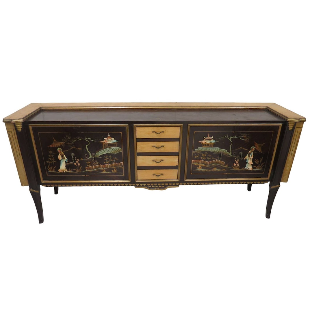 Vintage Asian Style Buffet or Sideboard - Etsy