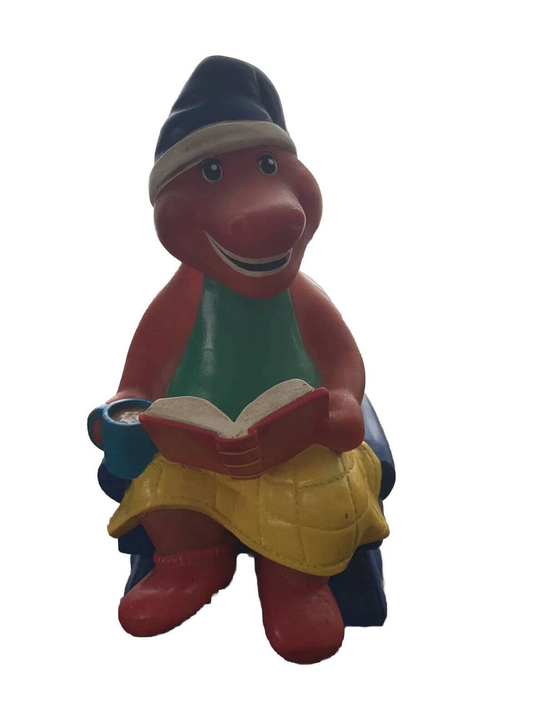 1998 Lyons Barney the Purple Dinosaur Piggy Bank Coin Bank Story Time ...