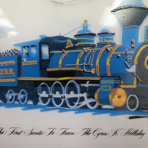 The First Santa Fe Train - the Cyrus K. Holliday Collectors Plate, Tray ...
